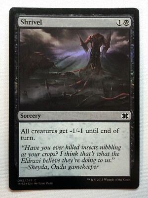 FOIL - MTG Shrivel 95 - Modern Masters 2015 | eBay
