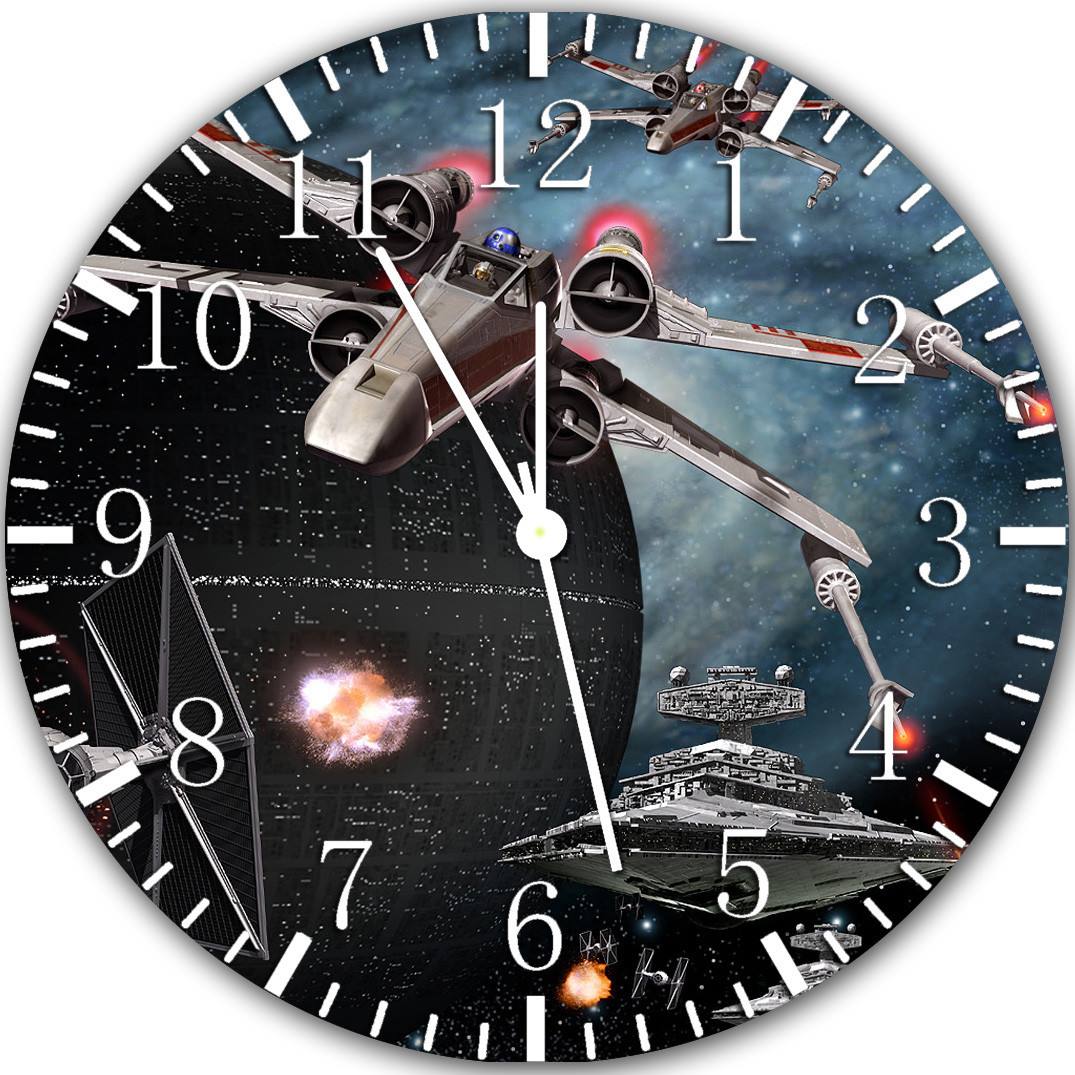 Star Wars Frameless Borderless Wall Clock Nice For Gifts or Decor X43 ...