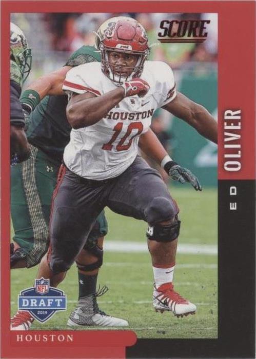 2019 Score - Nfl Draft Ed Oliver #DFT-17 Red (RC) for sale online | eBay