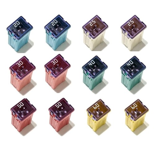 J Case Fuses Multi Pack of 20A 25A 30A 40A 50A 60A | 12 Total Fuses ...