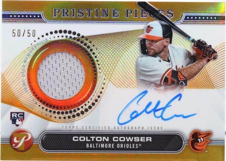 2024 Topps Pristine - Pristine Pieces Autograph Relics Colton Cowser # ...