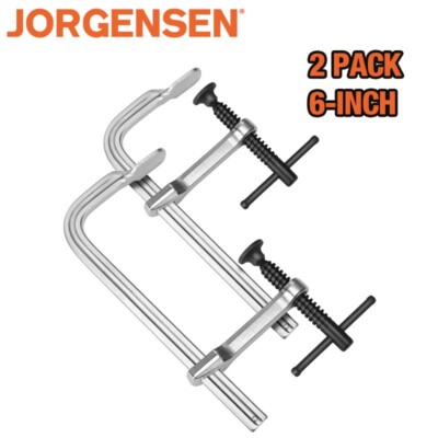 Jorgensen 2 Packs 6-Inch Bar Clamp Set Drop Forged Steel Bar ...