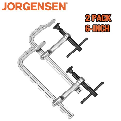 Jorgensen 2 Packs 6-Inch Bar Clamp Set Drop Forged Steel Bar ...