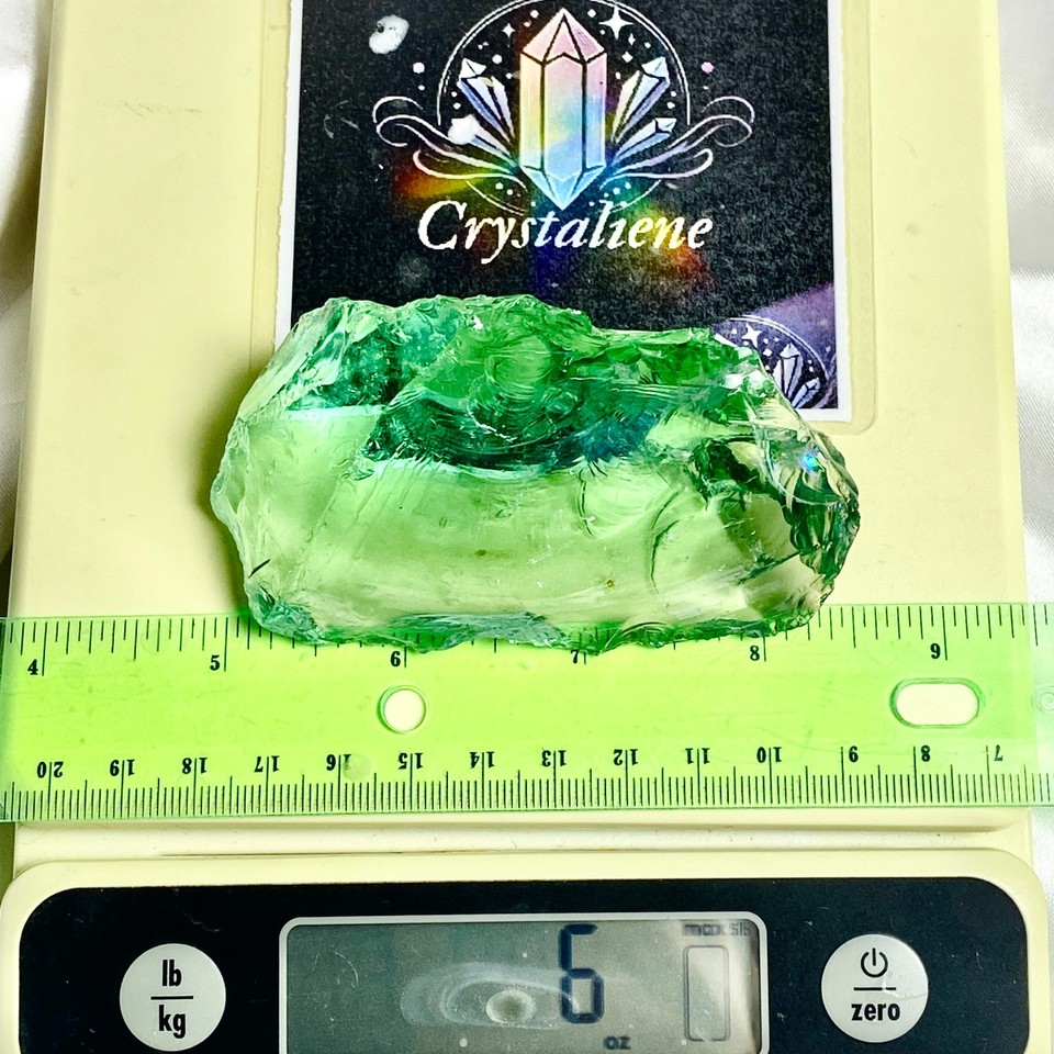 Green Obsidian Slag Glass Mexico Raw Natural Rough Crystal Mineral Rock ...