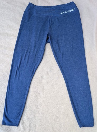Life is Good Women Size Large Blue Yoga Pants Tapered Leg Athletic ...