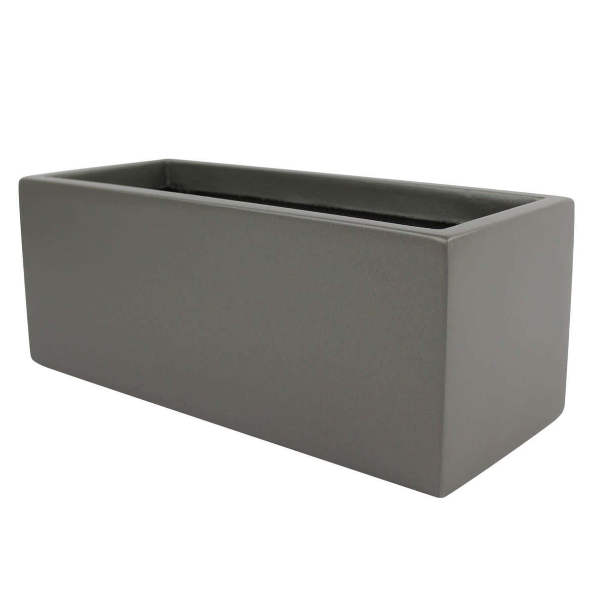 Fiberglass Planter Boxes Craftter Stone Finish Rectangle Shape White