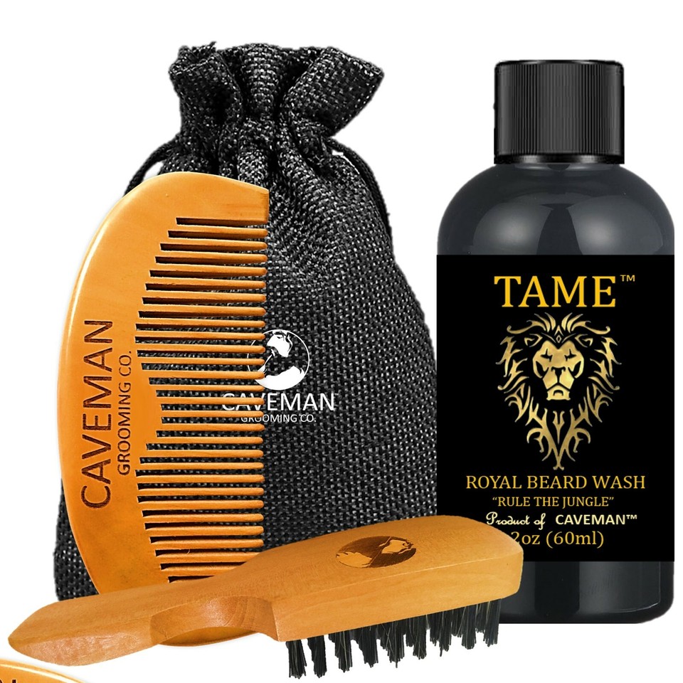 Beard Growth Kit for Men - Grooms Beard Mustache boosts hair growth ...