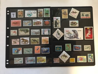 FISH AND MARINE SEA LIFE ON STAMPS TOPIC Stamp Collection FREE SHIPPING ...
