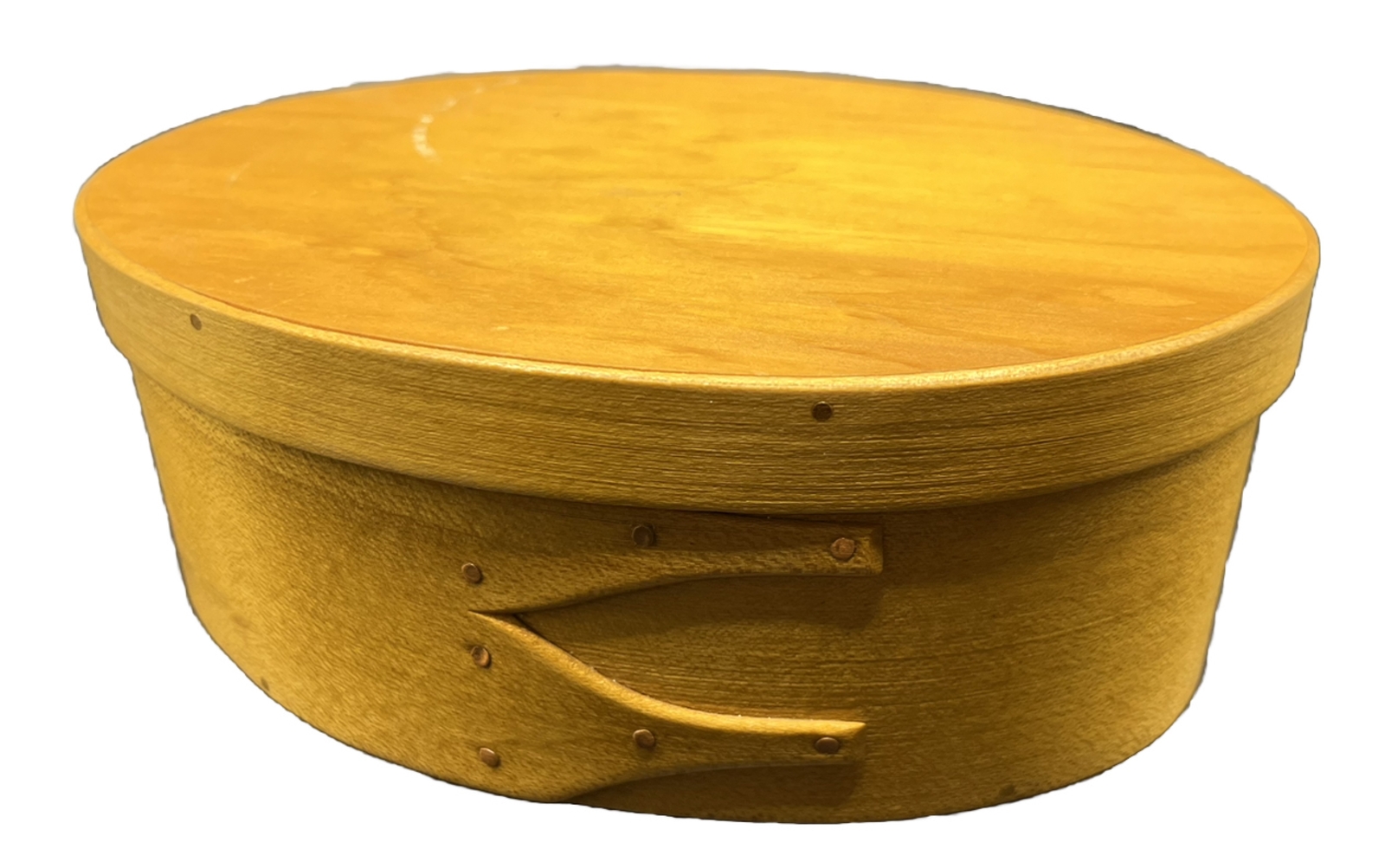 Oval Shaker Style Wooden Box Hatchet Mt Woodworks Two Fingered 7” | eBay