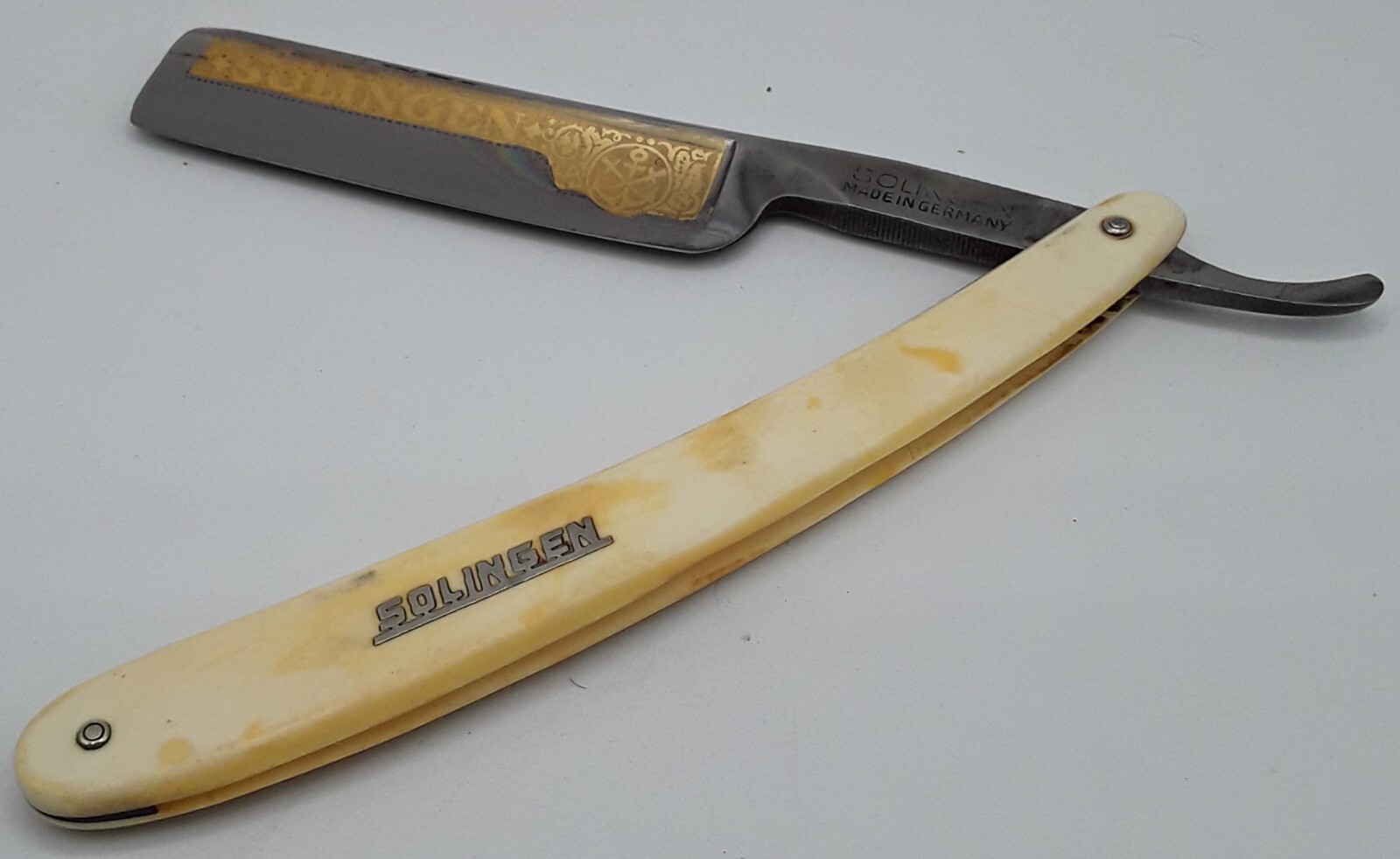 Straight Razor , Solingen , Gold On Blade | eBay