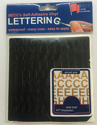 BECC Vinyl Lettering in Black, Choice of Available Sizes Exterior Grade ...