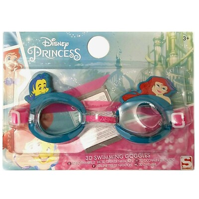 Disney Ariel 3D Swimming Goggles Girls Kids Childrens Swim Protection ...
