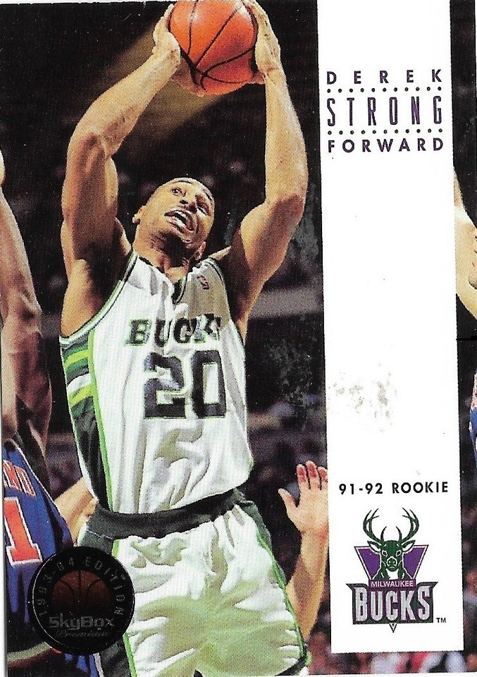 1993-94 Skybox Derek Strong 247 Rookie Milwaukee Bucks | eBay