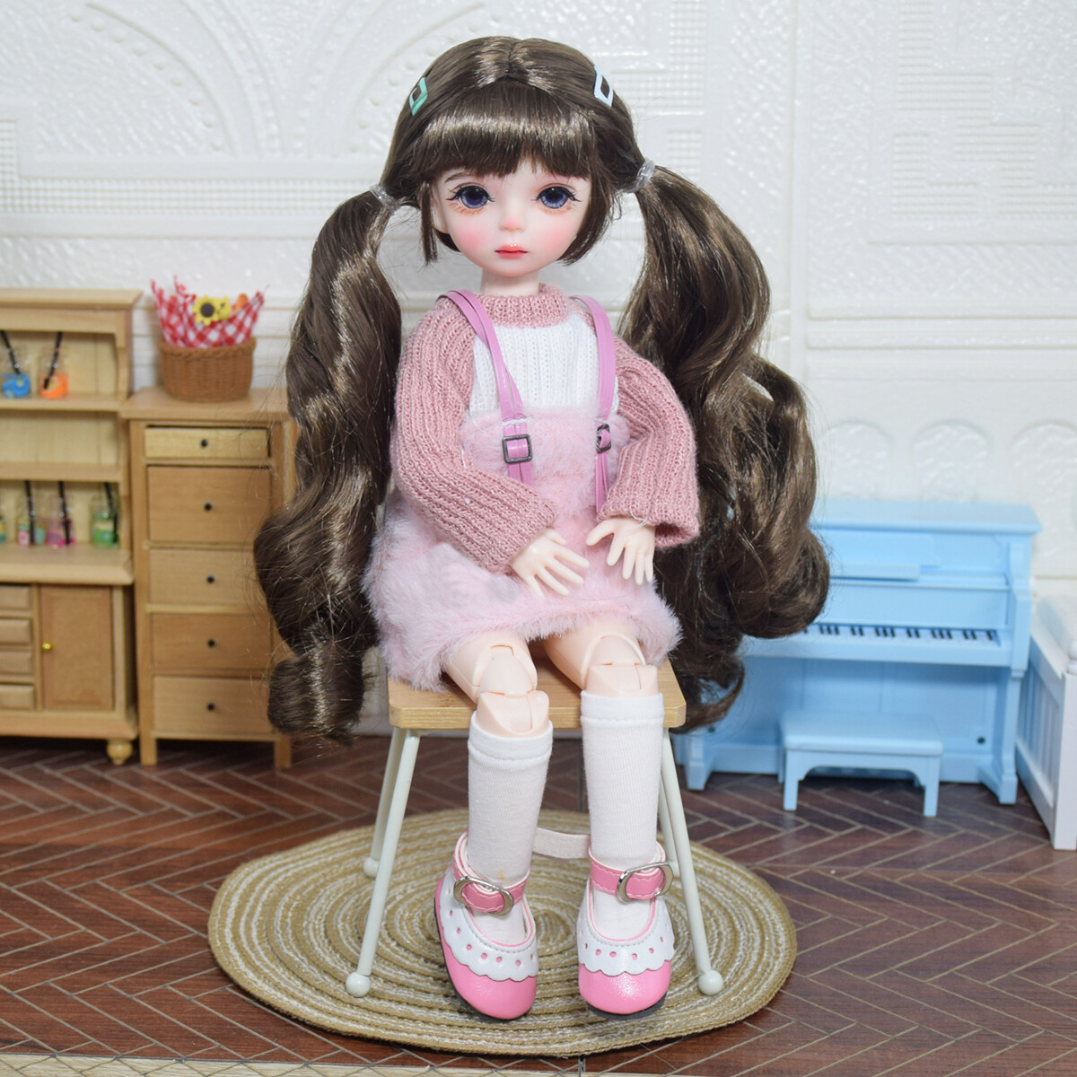 1/6 BJD Doll Lovely Girl Doll with Clothes Shoes Face Makeup Full Set ...