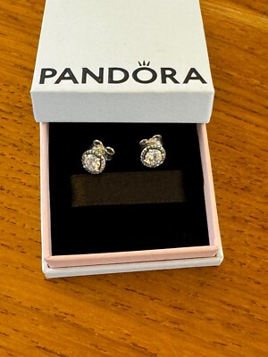 Authentic Pandora Round Classic Elegance Sparkle Stud Earrings -Pandora ...