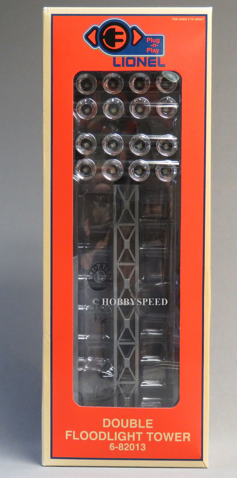 LIONEL DOUBLE FLOODLIGHT TOWER PLUG-N-PLAY train track lighting 6-82013 ...