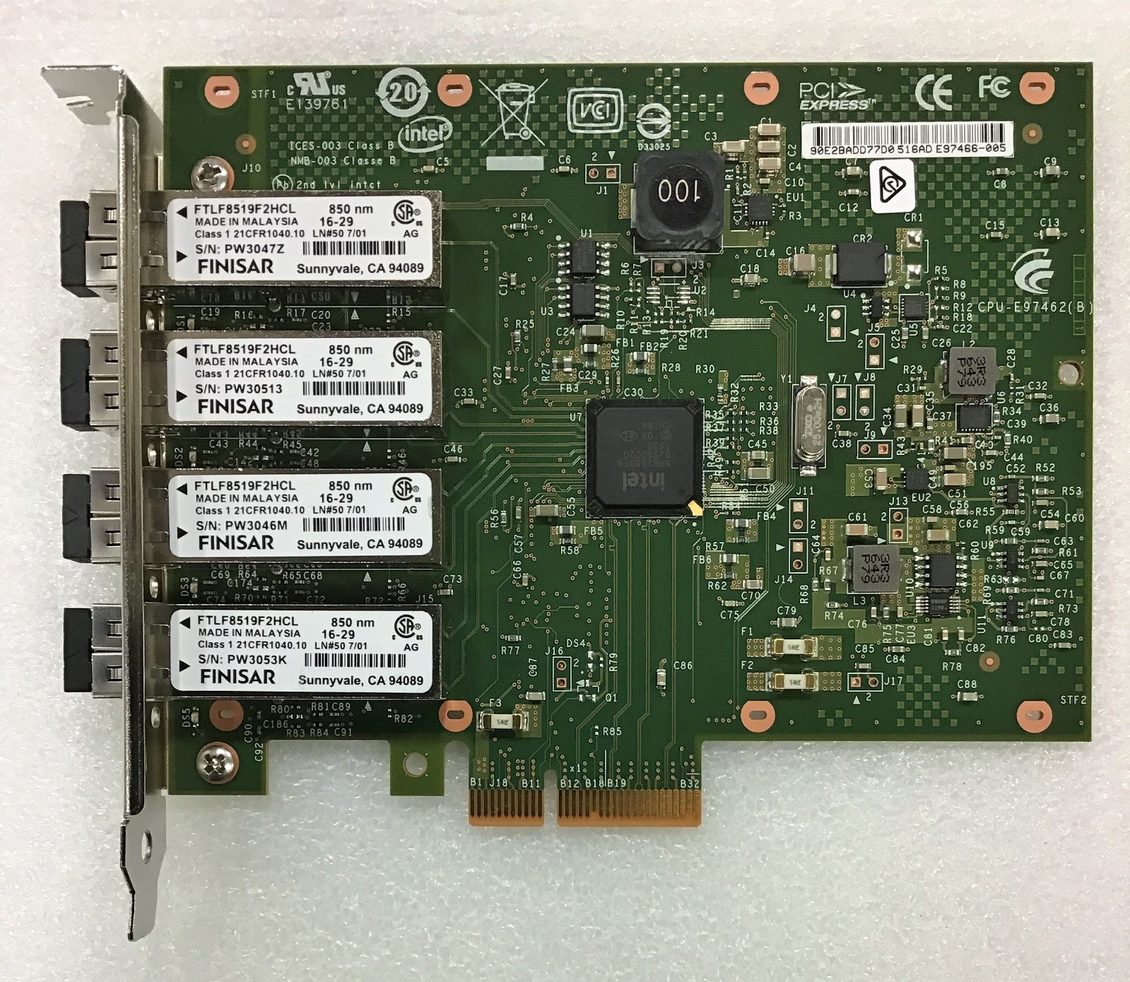 Intel E1G44HFBLK Ethernet Server Adapter I340-F4 PCIe v2.0 (5.0 GT/s ...