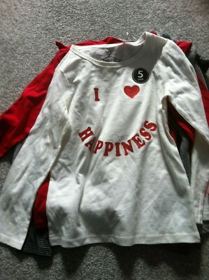 NEXT GIRLS TOPS 5 PACK SIZE 6 YEARS | eBay UK