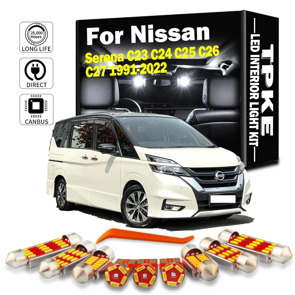 LED Interior Map Dome Light Kit For Nissan Serena C23 C24 C25 C26 C27 ...