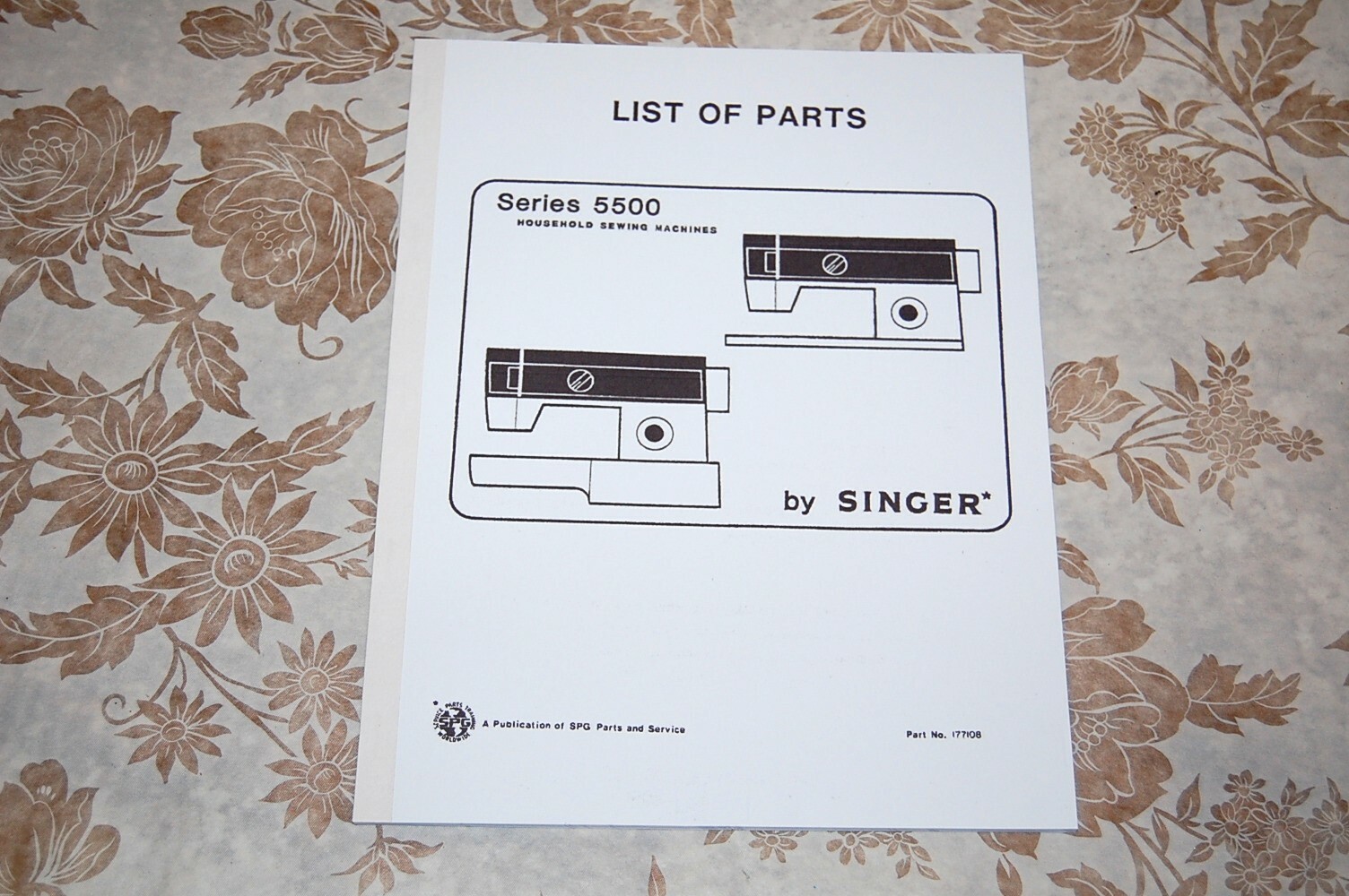 Parts Manual for Singer 5502 5504 5505 5508 5522 5524 5525 5528 Sewing ...