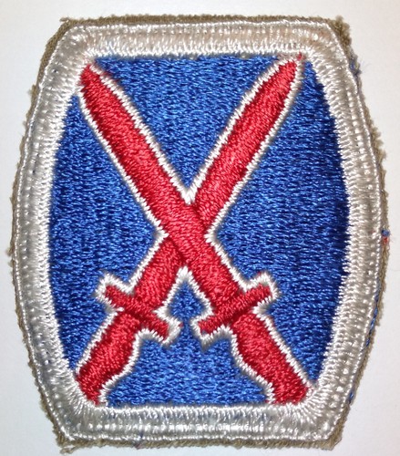 World War II Shoulder Sleeve Insignia US 10th Mountain Division WWII ...