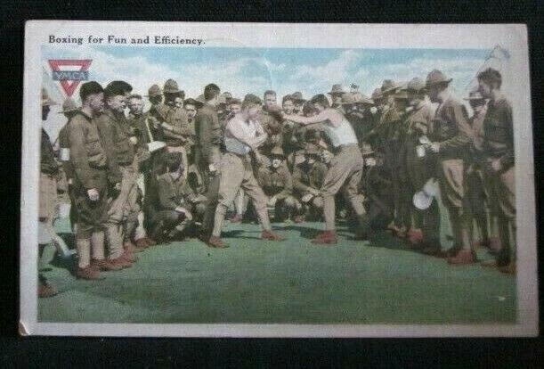 Vintage Photos Soldiers Boxing