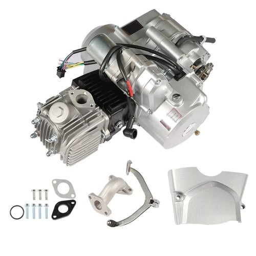125cc 4 Stroke ATV Engine Motor 3-Speed Semi Auto w/Reverse For ATV ...