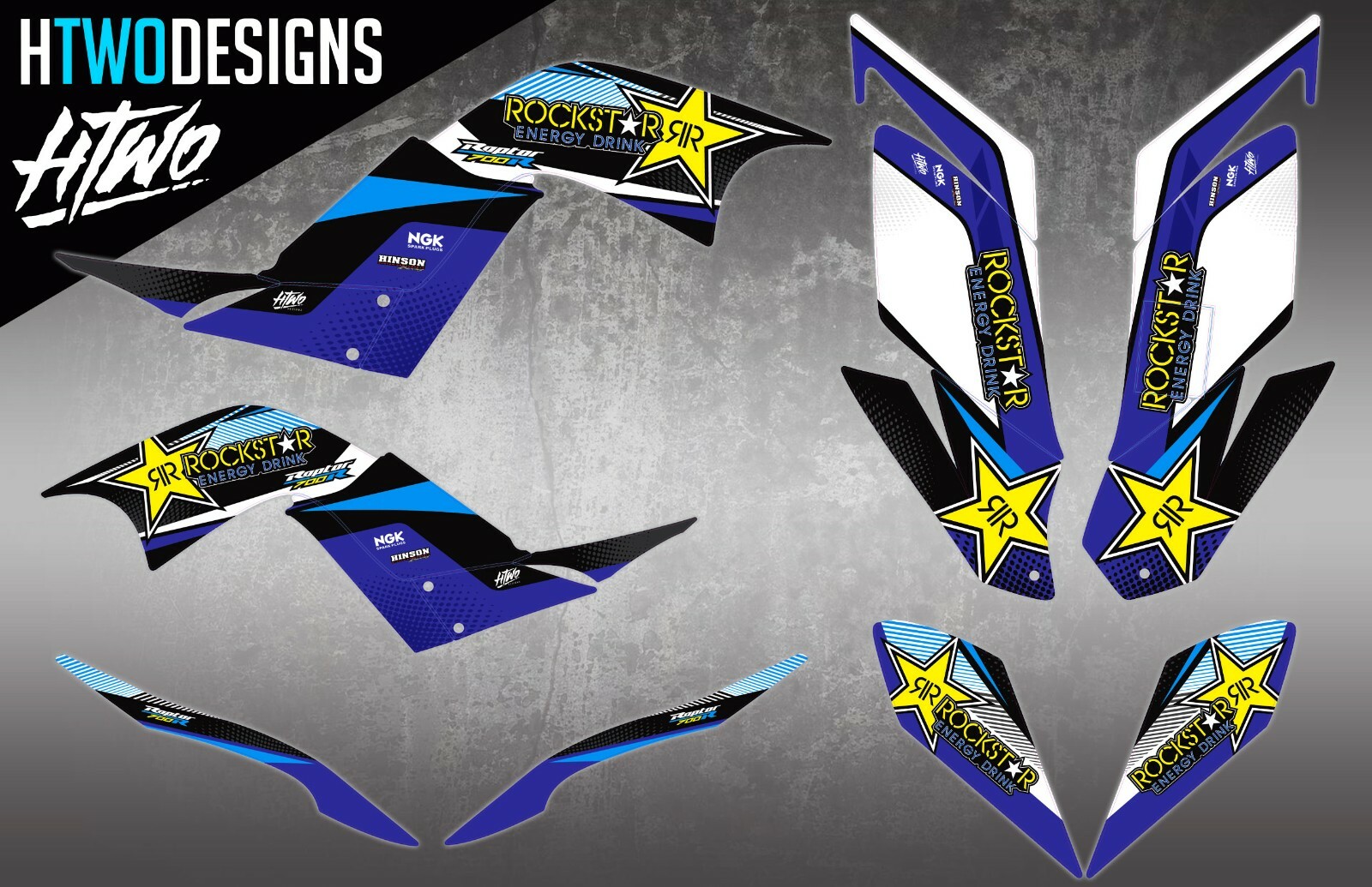 RAPTOR 700 GRAPHICS YFM700R STICKERS DECALS STICKER GRAPHIC KIT DECAL ...