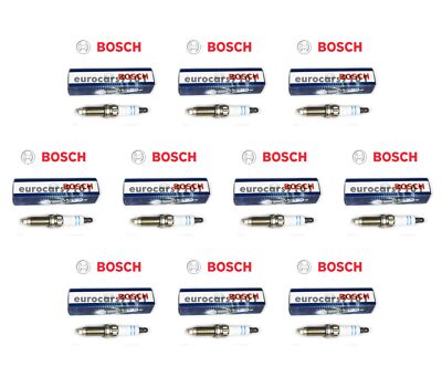 Set of 10 BMW X5 Bosch Spark Plugs 0242145515 12120037580 | eBay