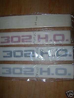FORD 302 5.0 5.0L 302 H O HOOD SCOOP OR FENDER DECALS | eBay