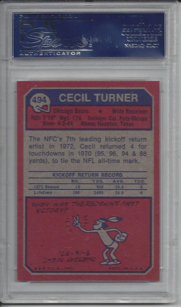 1973 Topps - Cecil Turner #494 for sale online | eBay