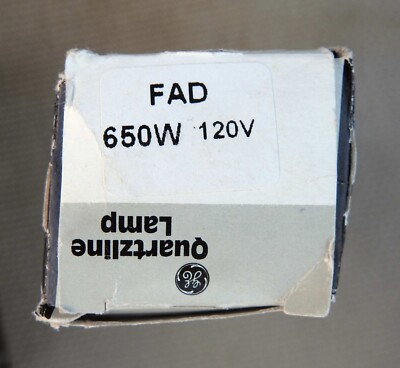 4 NOS GE Quartzline FAD 120V 650W Projector Lamps FREE SHIPPING! | eBay