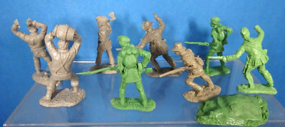 Barzso toy soldiers 54mm 9 figures resin unpainted mixed types PRE oop ...