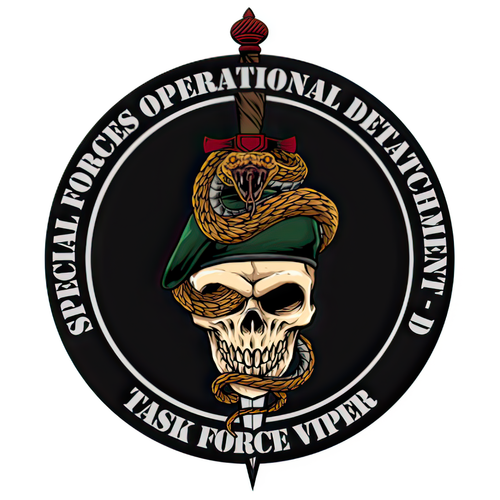 Special Forces Operational Detachment-D Task Force Viper Self-adhesive ...