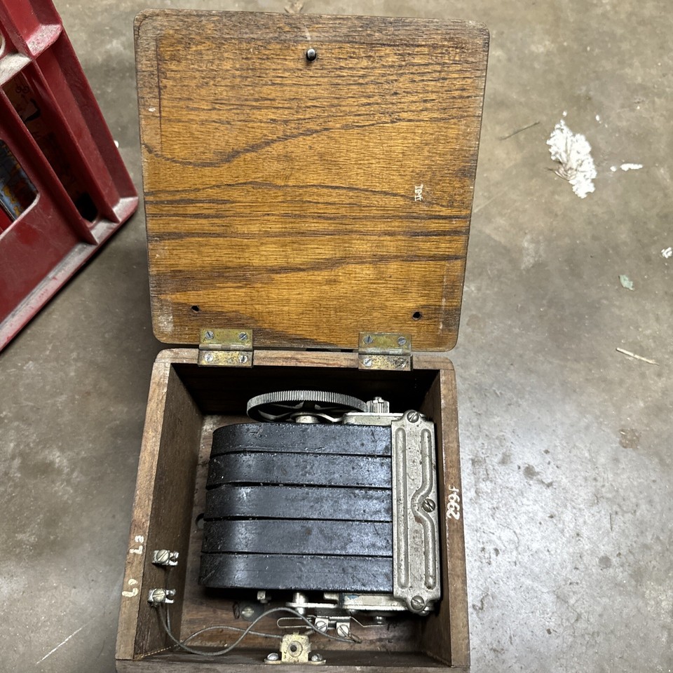 Antique Western Electric 299F NPRY Railroad Telephone Crank Generator ...
