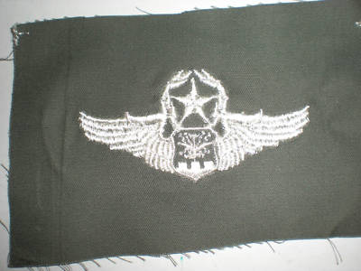 USAF MASTER NAVIGATOR WINGS - COLOR ON SAGE GREEN TWILL | eBay