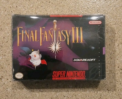 Final Fantasy III 3 SNES CIB Map Poster and Manual READ DESCRIPTION | eBay