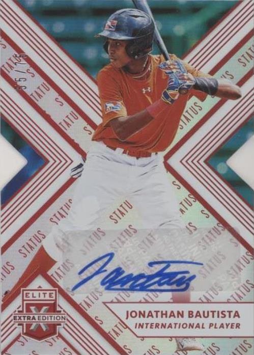 2018 Panini Elite Extra Edition - Jonathan Bautista #178 Status Red Die ...