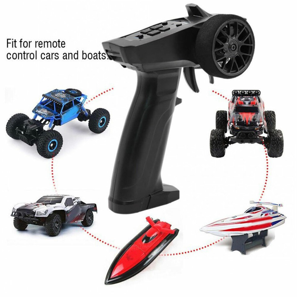 NEW 3CH Remote Control Transmitter and Receiver For RC Car Boat Parts ...