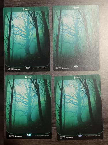 MTG Forest Unstable Regular Lot of 4 216/216 | eBay