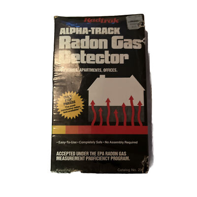 RadTrak Catalog No 2300 Radon Gas Detector EPA Approved Alpha Track New ...