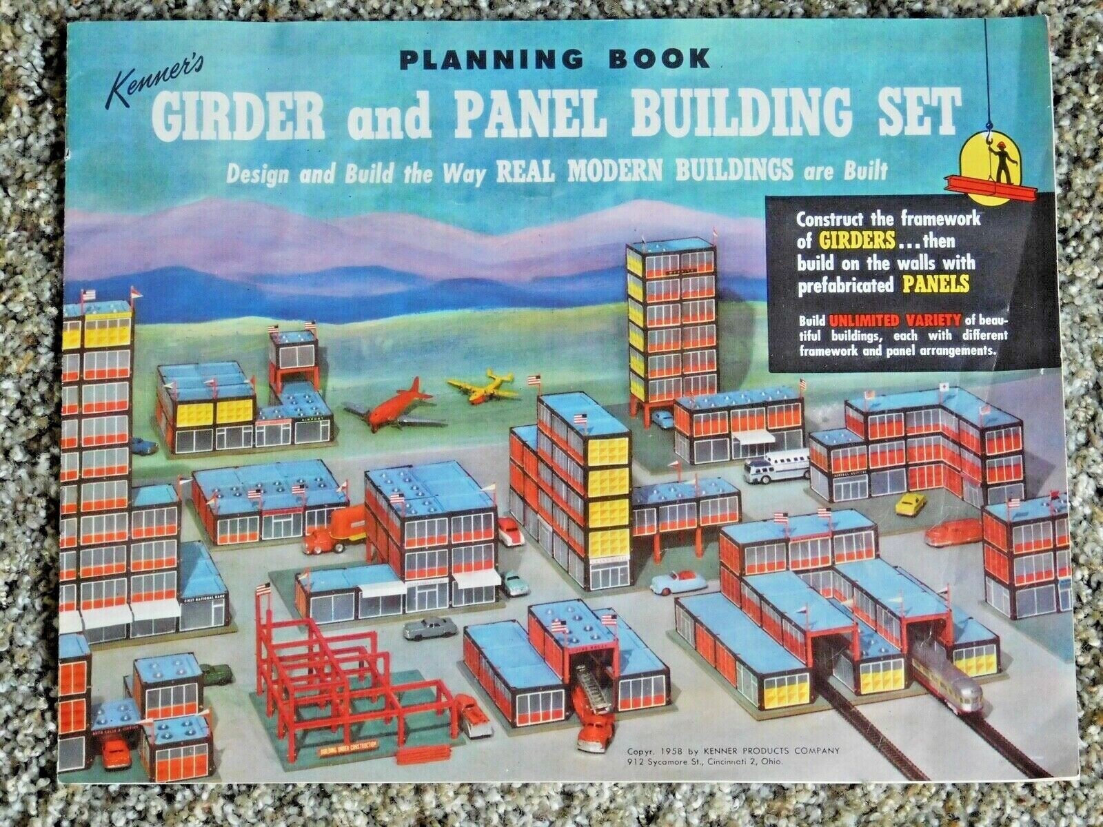 VINTAGE KENNER'S DELUXE #9 GIRDER & PANEL AND BRIDGE CONSTRUCTION ...