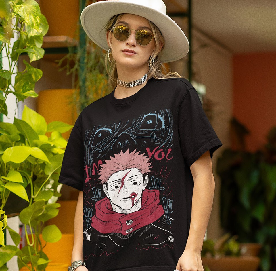 Yuji Itadori T-shirt Aoi Jujutsu Kaisen Gojo Horror Anime Gift Shirt ...