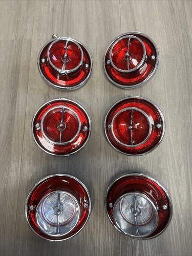 Free Shipping 1963 Impala LED Tail Light Back up lens Assembly Kit ...
