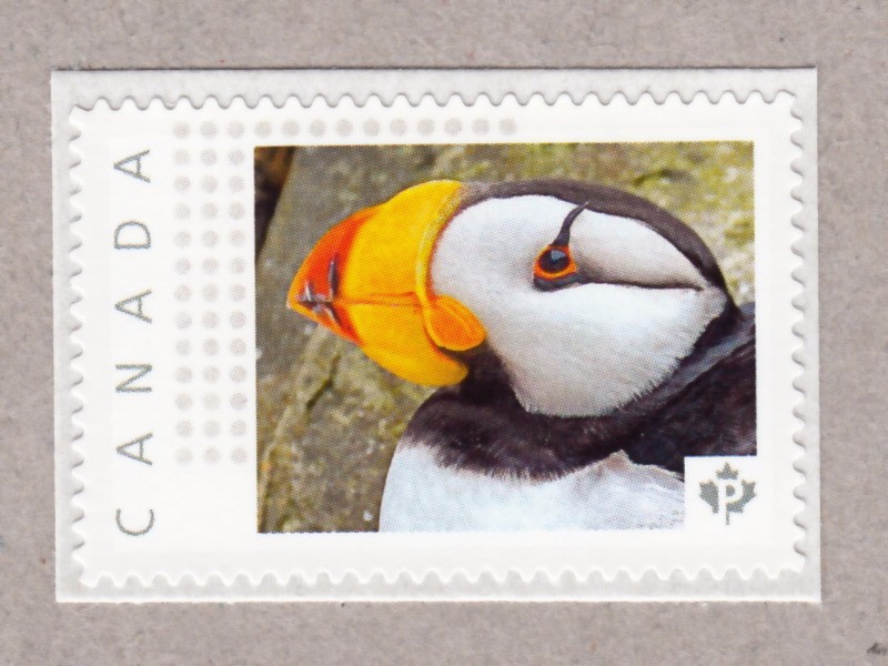 HORNED PUFFIN = Picture Postage stamp MNH Canada 2016 [p16/04-2pf3/3 ...