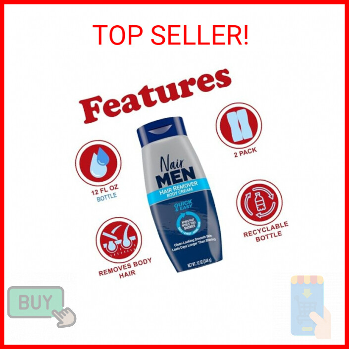 Nair Men Hair Removal Body Cream, 12 Ounce (Pack of 2) 670875251243| eBay