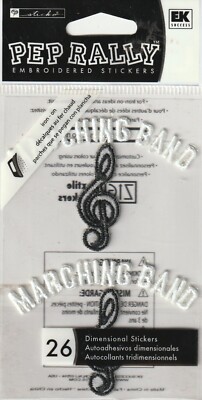 Vintage Pep Rally Embroidered Stickers MARCHING BAND Theme 64768 Fast ...