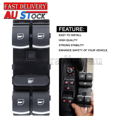Master Power Window Switch For VW Golf MK5 MK6 Passat B6 EOS Jetta ...