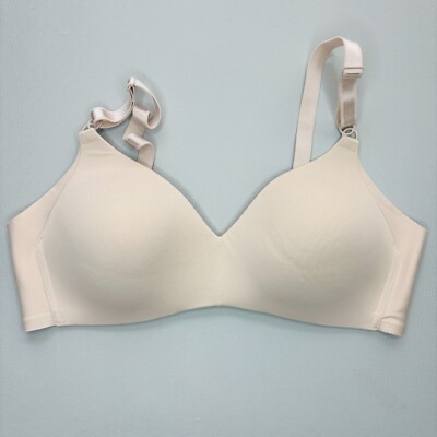 Warners No Side Effects Bra 36C Wire Free Satin Back Smoothing 0561 | eBay