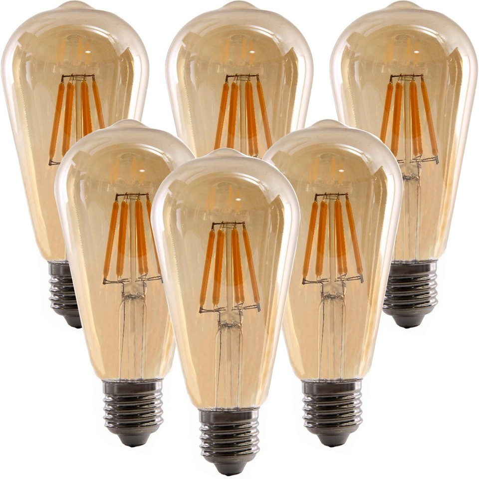 Dimmable E27 Retro Vintage Flexible LED Edison Spiral Filament Light ...